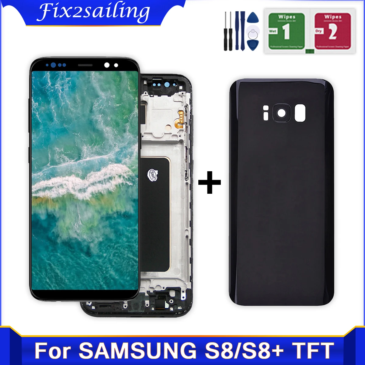 TFT-Screen-For-Samsung-Galaxy-S8-Plus-S8-G955F-LCD-Display-Touch-Screen ...