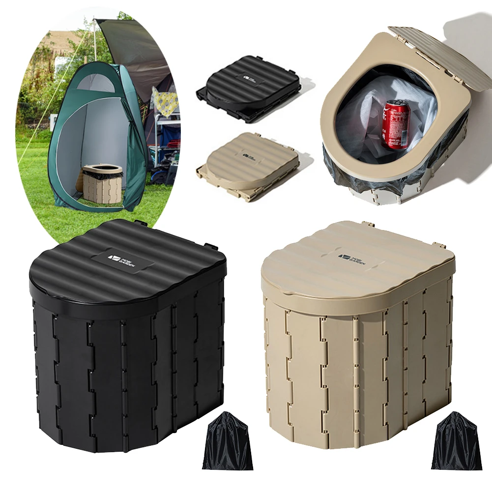 ABS Plastic Portable Outdoor Folding Toilet Car Travel Emergency ...