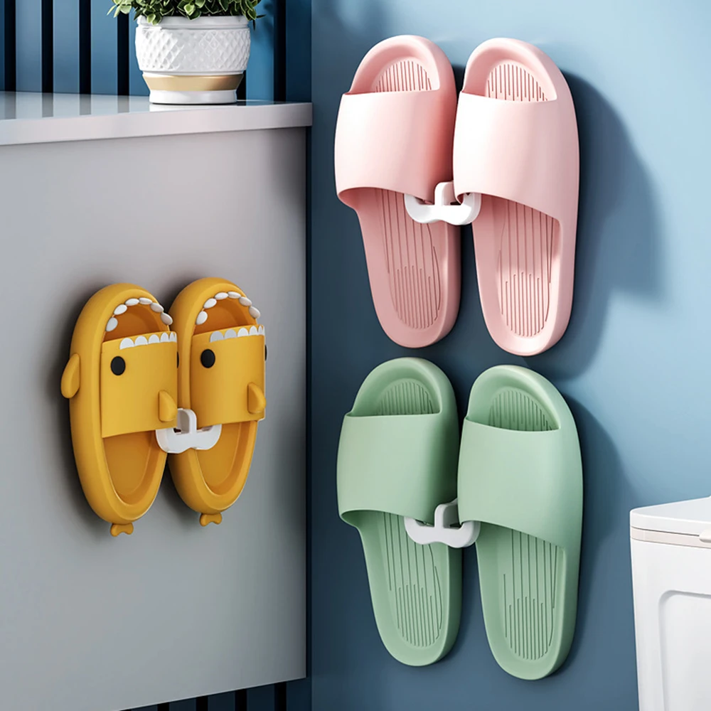 5PC-Slipper-Rack-Bathroom-Perforation-Free-Wall-Hanging-Drain-Rack ...