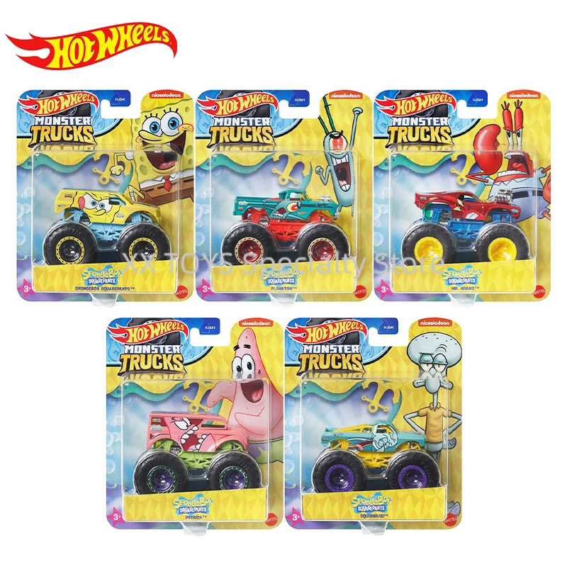 Hot-Wheels-Monster-Trucks-Bob-Esponja-Serie-SquarePants-Conjunto-de ...