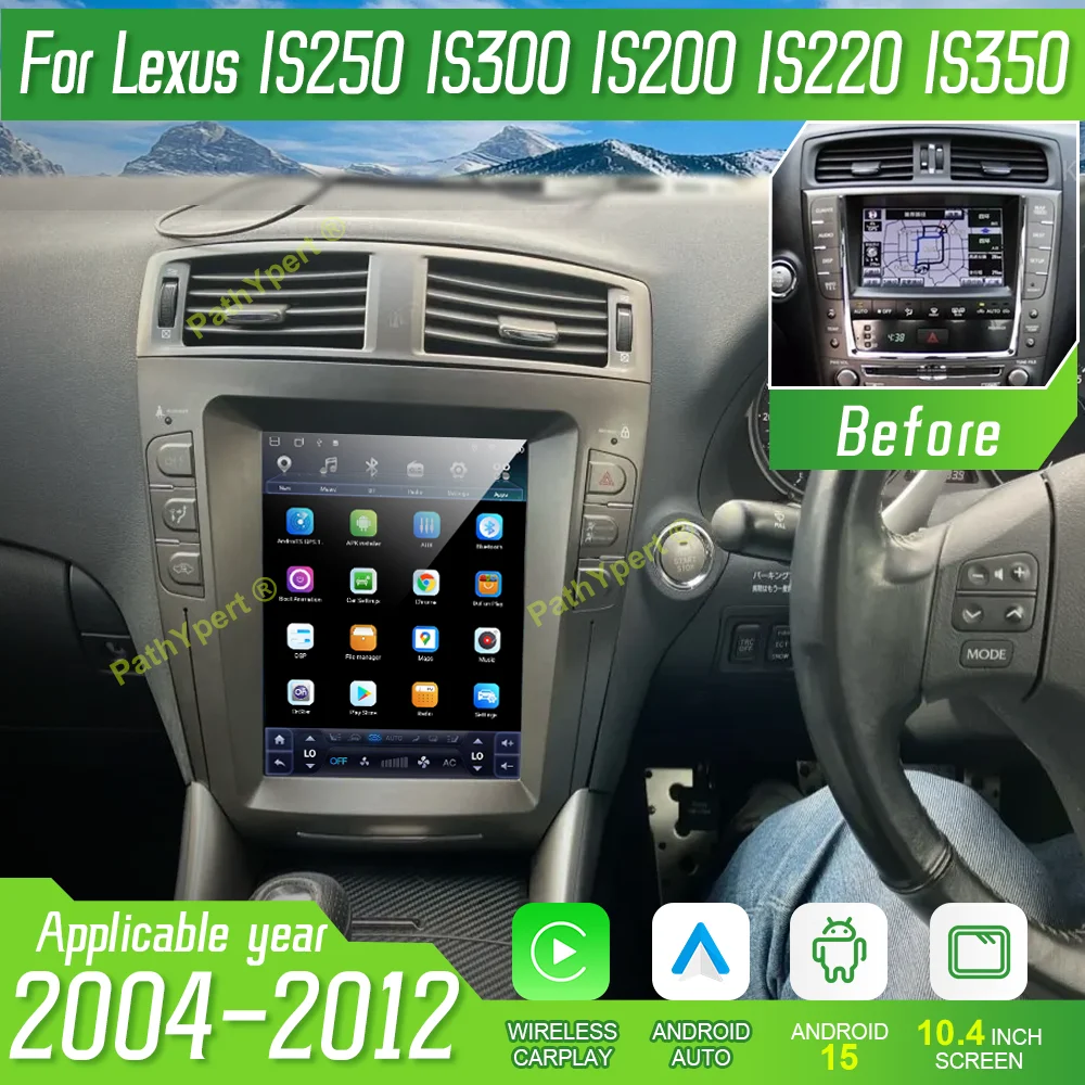 Android15 For Lexus IS250 IS300 IS200 IS220 IS350 2004-2012 Multimedia ...
