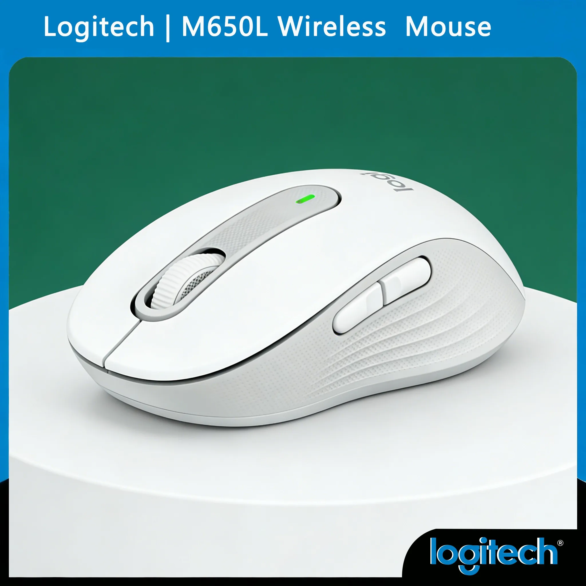Logitech M650/M650L Compact Dorm Mouse - Saves Space in Dorm Desks ...