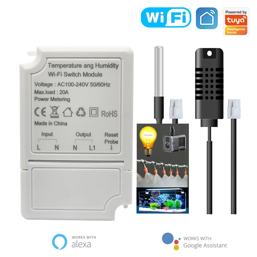 Smart-Life-Sensor-de-temperatura-y-humedad-WiFi-conjunto-de-interruptor ...