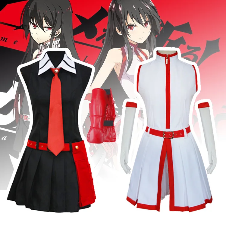 Slash-Crimson-Eyes-Comic-Cos-Akame-Cosplay-Set-para-Estudantes-Vermelho ...