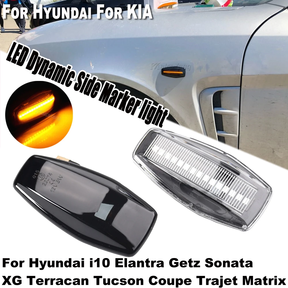 A-Pair-Dynamic-Blinker-LED-Light-Side-Marker-For-Hyundai-Tucson ...