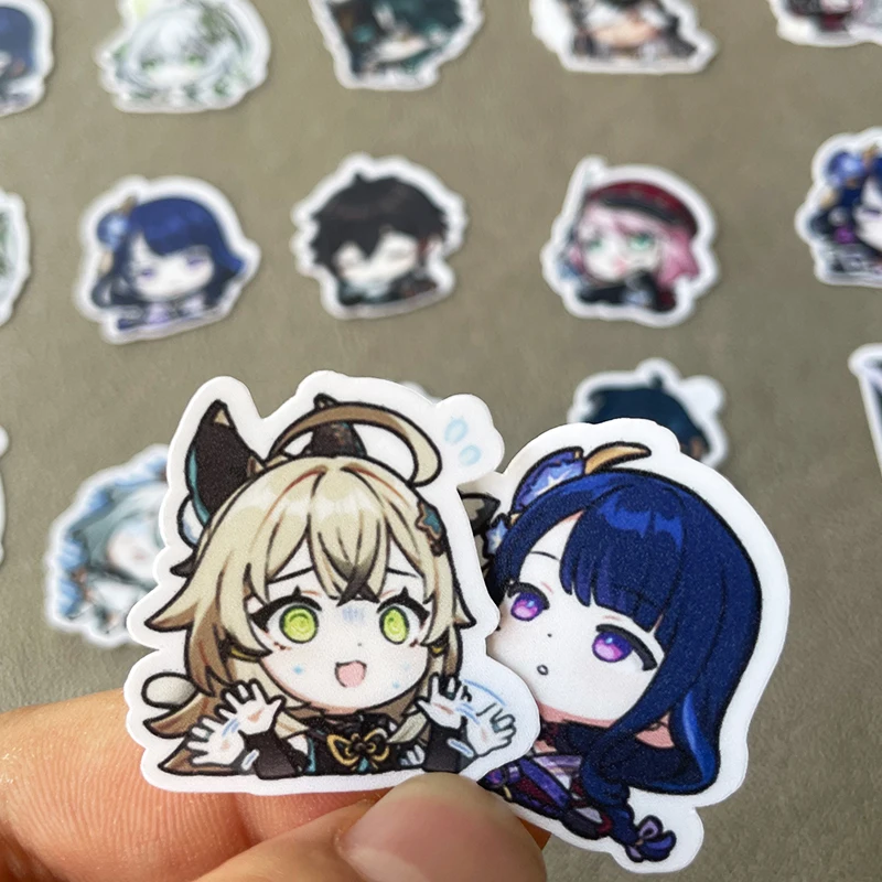 40pcs-Genshin-Impact-Sticker-KIRARA-Raiden-Shogun-Yae-Miko-Xiao-Kazuha ...