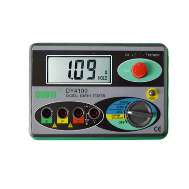 Portable-High-Accuracy-Megohmmeter-0-2000-Ohm-Real-Digital-Earth-Tester ...