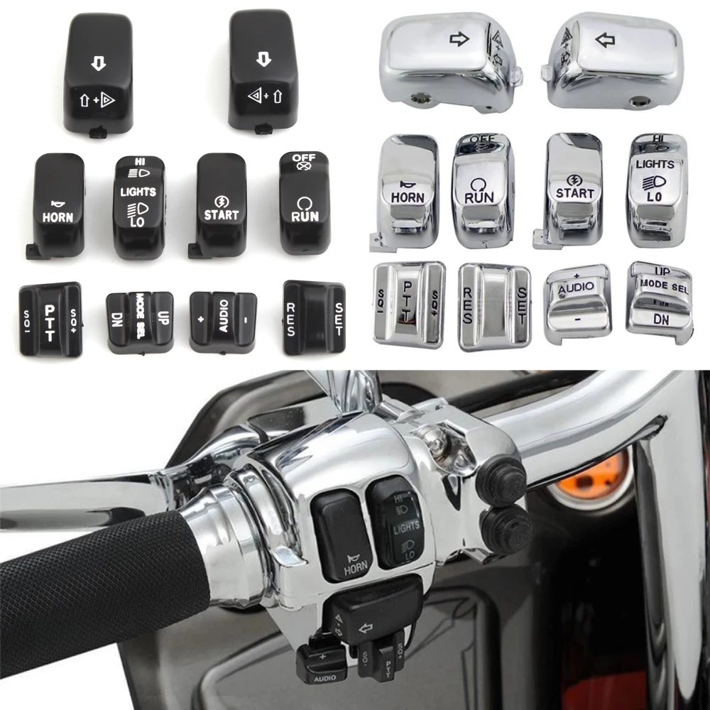 Motorcycle-Handlebar-Control-Hand-Switch-Housing-Cap-For-Harley-Touring ...
