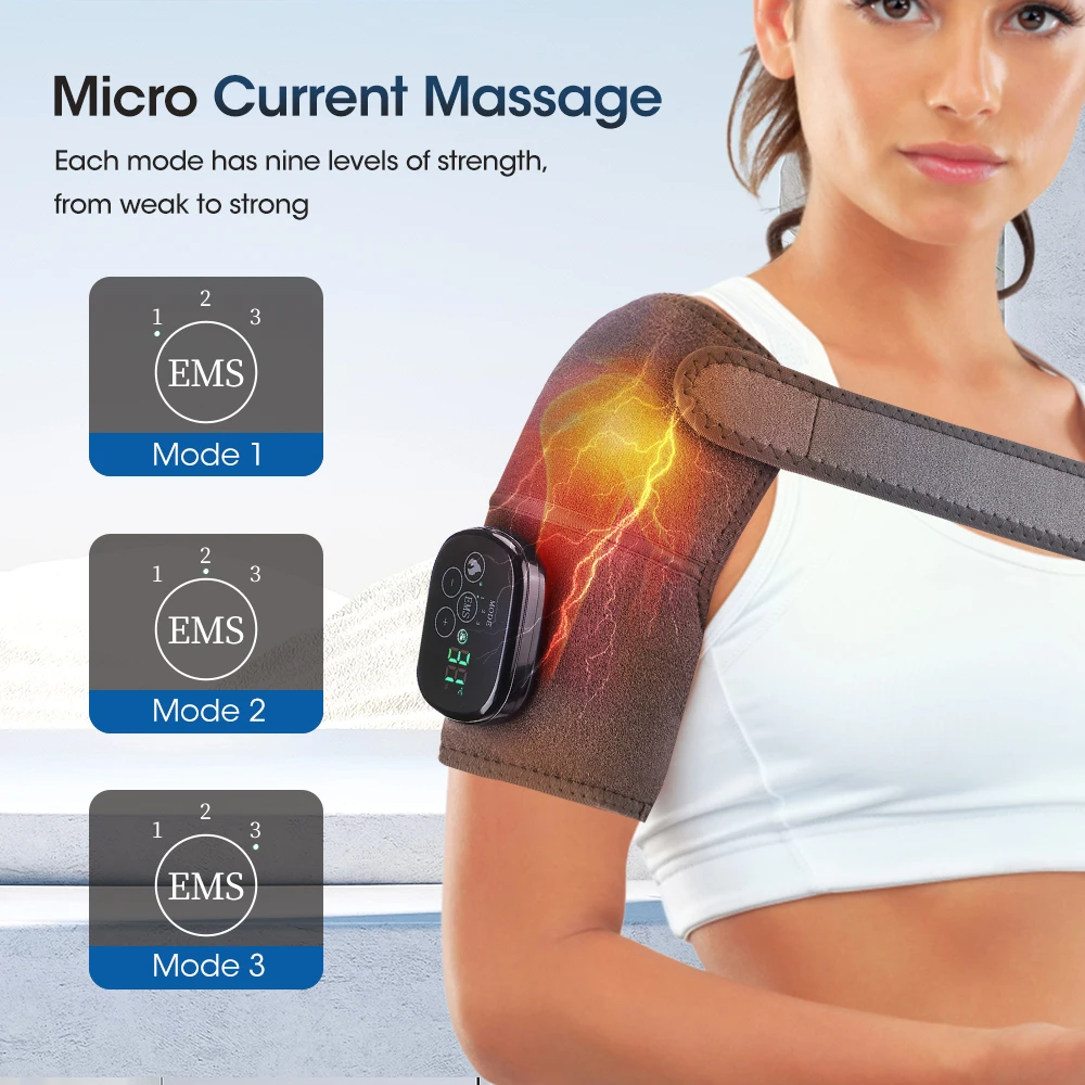EMS-Microcurrent-Shoulder-Massager-electric-heating-Vibration-Knee ...