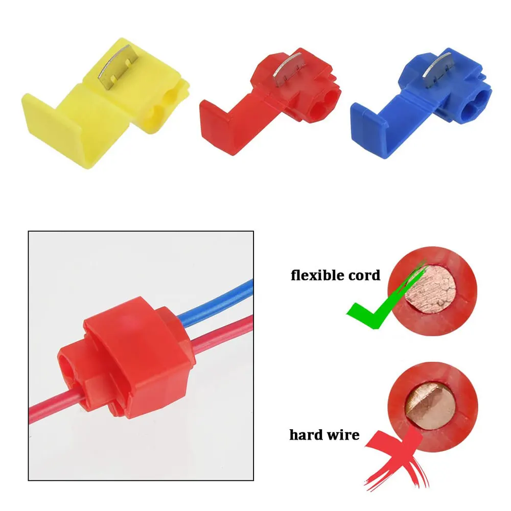 10x Car Auto Wire Cable Connectors Scotch Lock Electric Splice ...