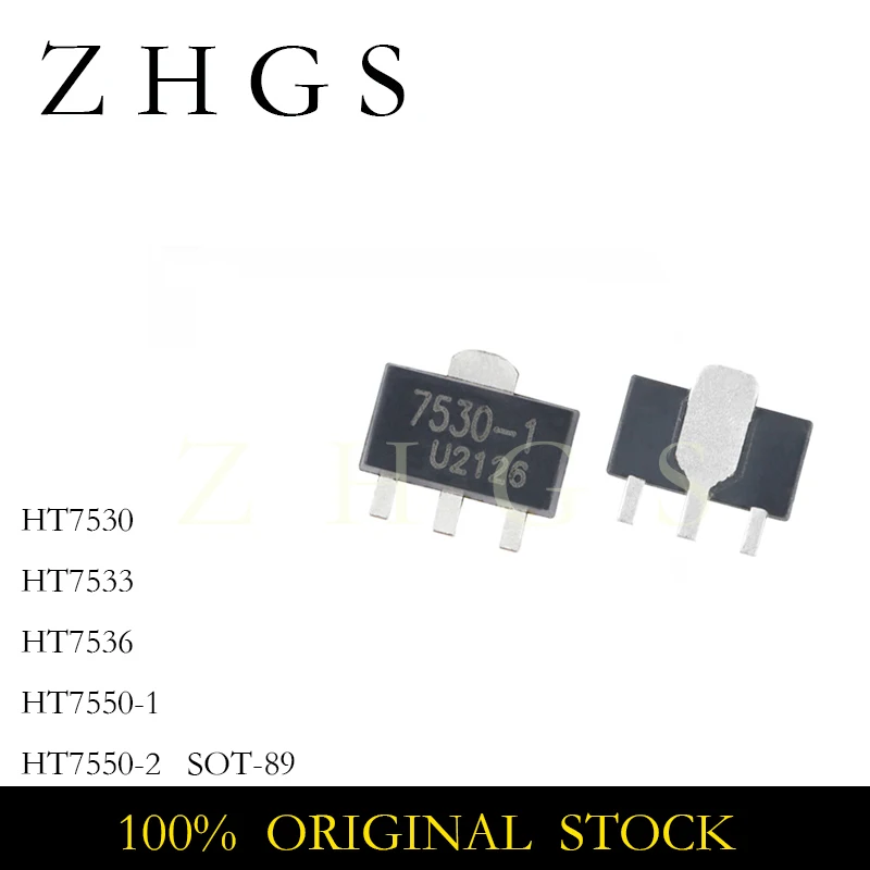100PCS HT7530 HT7533 HT7536 HT7550 SOT-89 HT7530-1 HT7533-1 HT7536-1 ...