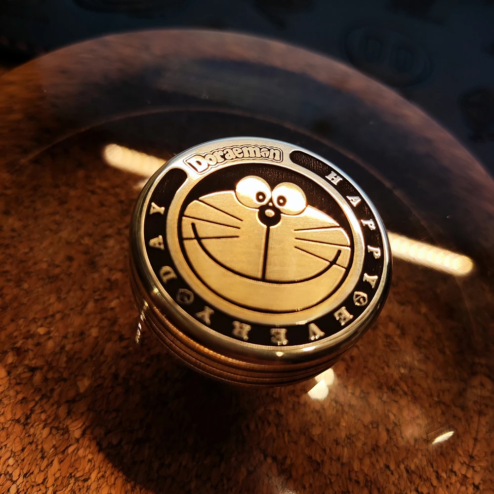 Metal Inlay Doraemon Magnetic Haptic Coins EDC Adult Fidget Toys Autism ...