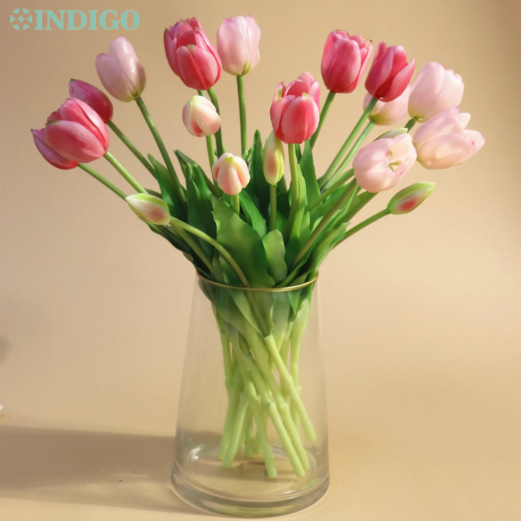 Artificial Flowers Tulips Indigo | Real Touch Silicone Tulips ...