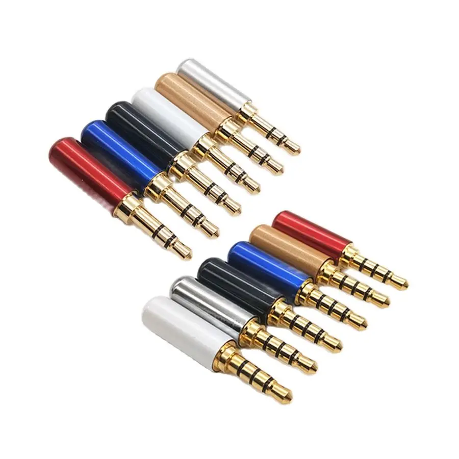 1pcs-3-5mm-Audio-Plug-with-Belt-Clip-Gold-plated-3Pole-4Pole-Male ...