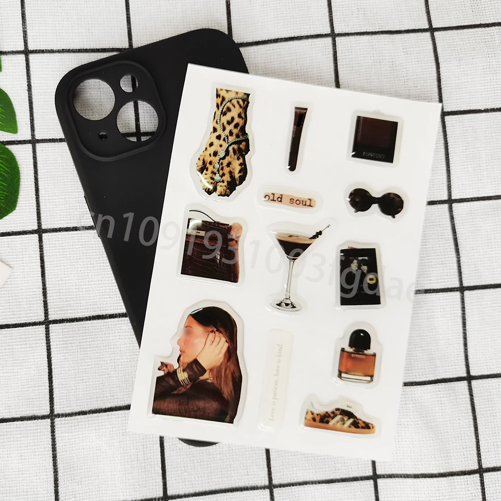 popular custom 3D phone case dome epoxy sticker personalized resin ...