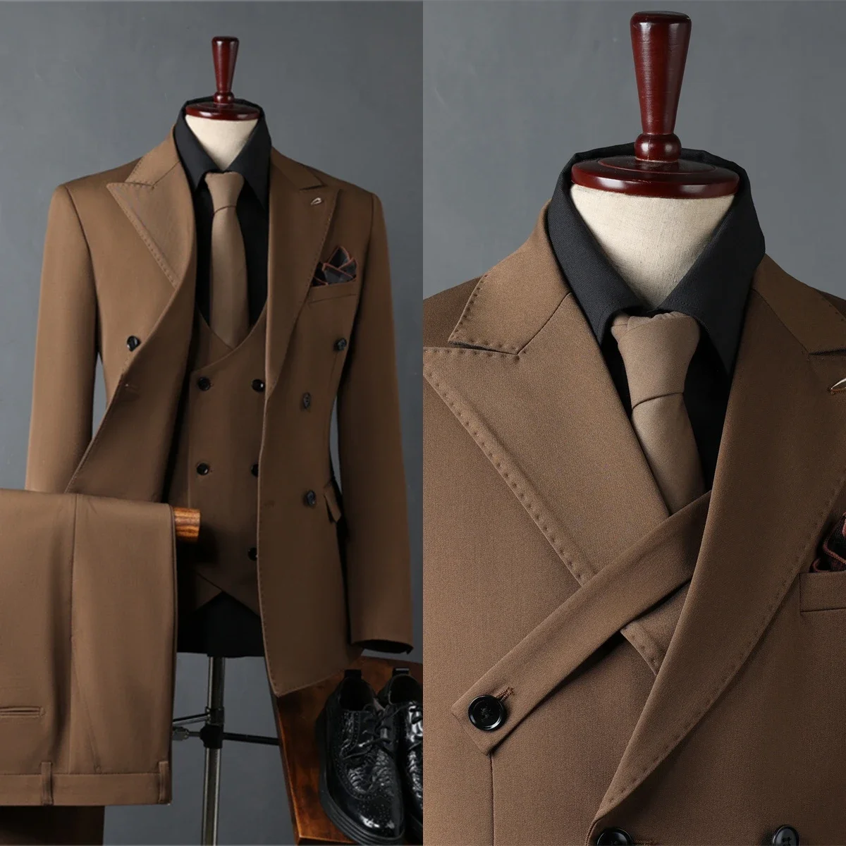 Autumn-Three-Piece-Men-s-Solid-Suit-Set-Double-Breasted-Formal-Suits ...