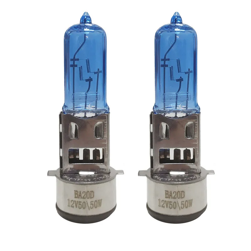 2pcs Motorcycle Bulbs BA20d Xenon Lamp 50W 35W for ATV Quad Scooter ...