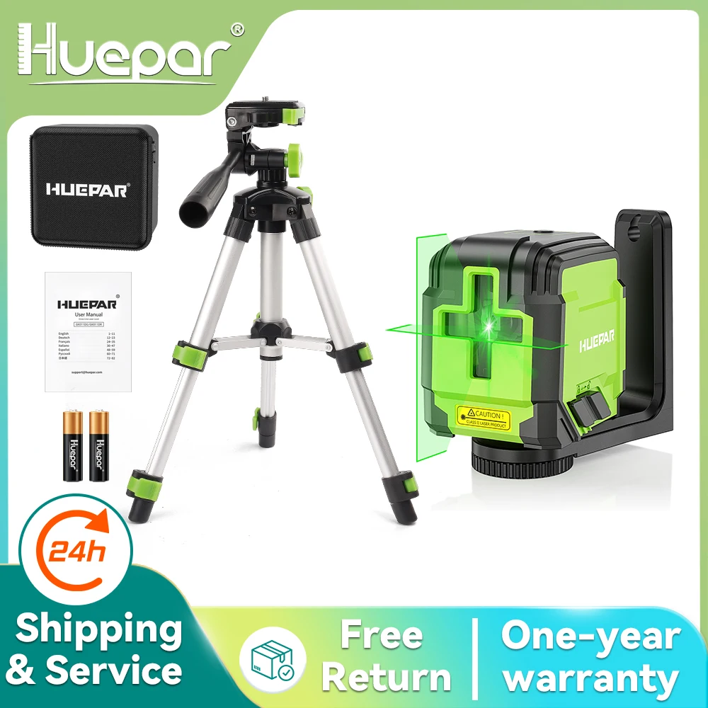 Huepar-2-Lines-Cross-Line-Laser-Level-Self-Leveling-Horizontal-Vertical ...