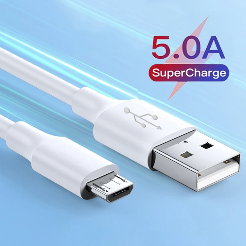 Micro USB Cable 5A Fast Charging Wire Mobile Phone Micro USB Cable For ...