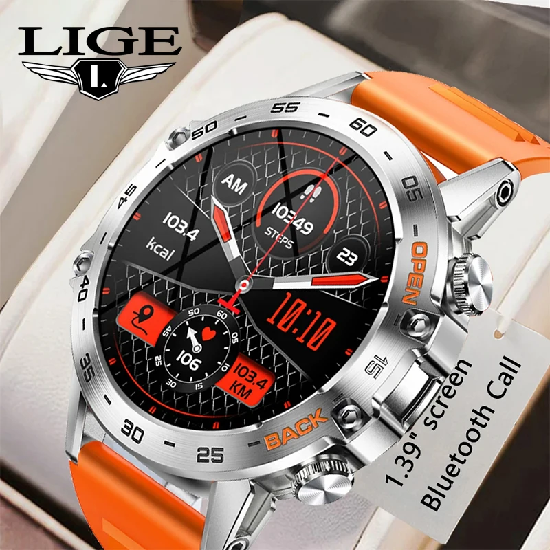 LIGE-New1-39-Bluetooth-Call-Smart-Watch-Men-Outdoor-Sport-Fitness-Heart ...