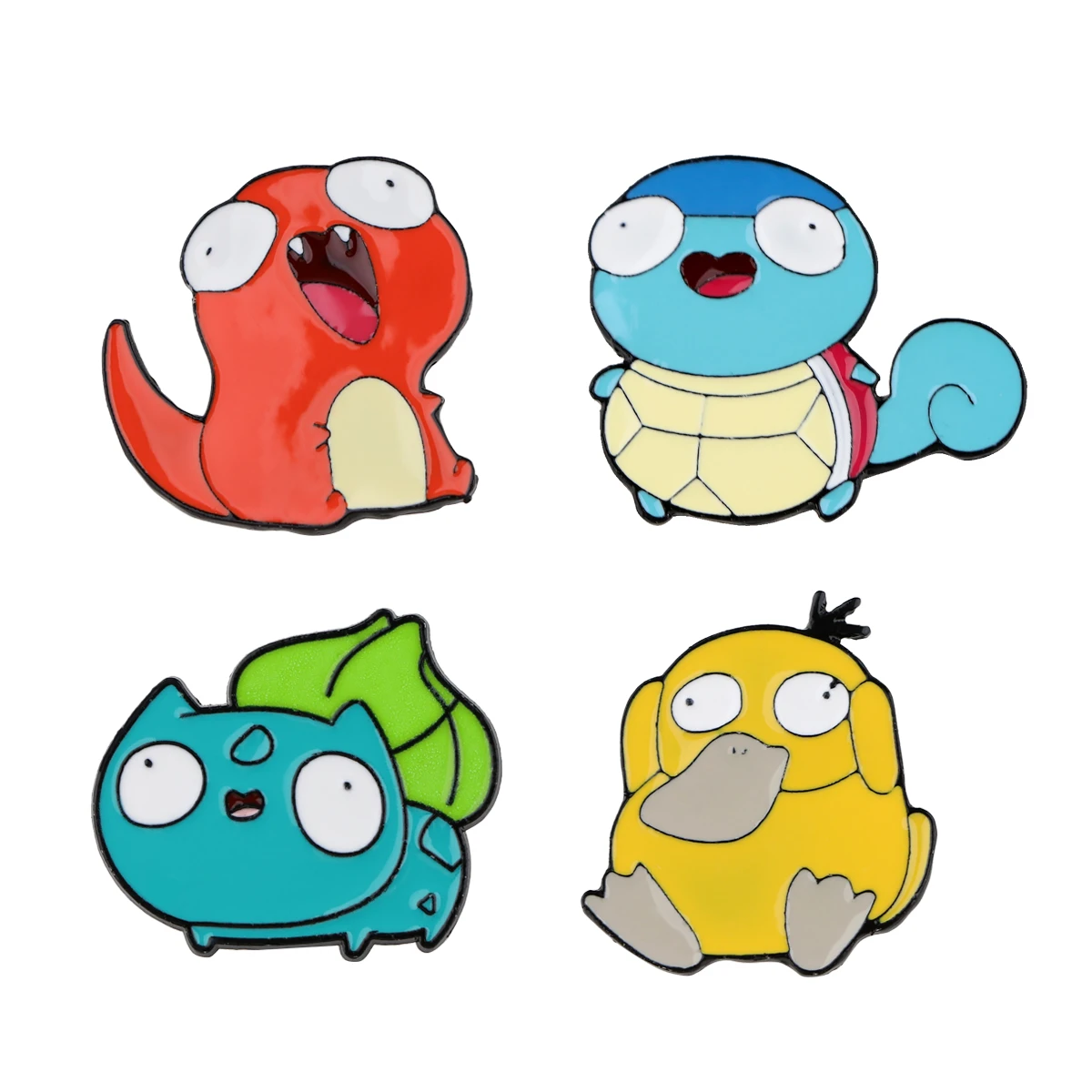 Cartoon Pins Bulbasaur Charmander Brooch Pin Cartoon Enamel Pins Lapel ...