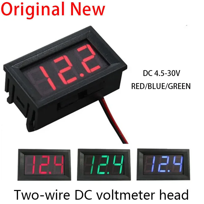 Digital-Voltmeter-DC-4-5V-to-30V-Digital-Voltmeter-Voltage-Panel-Meter ...