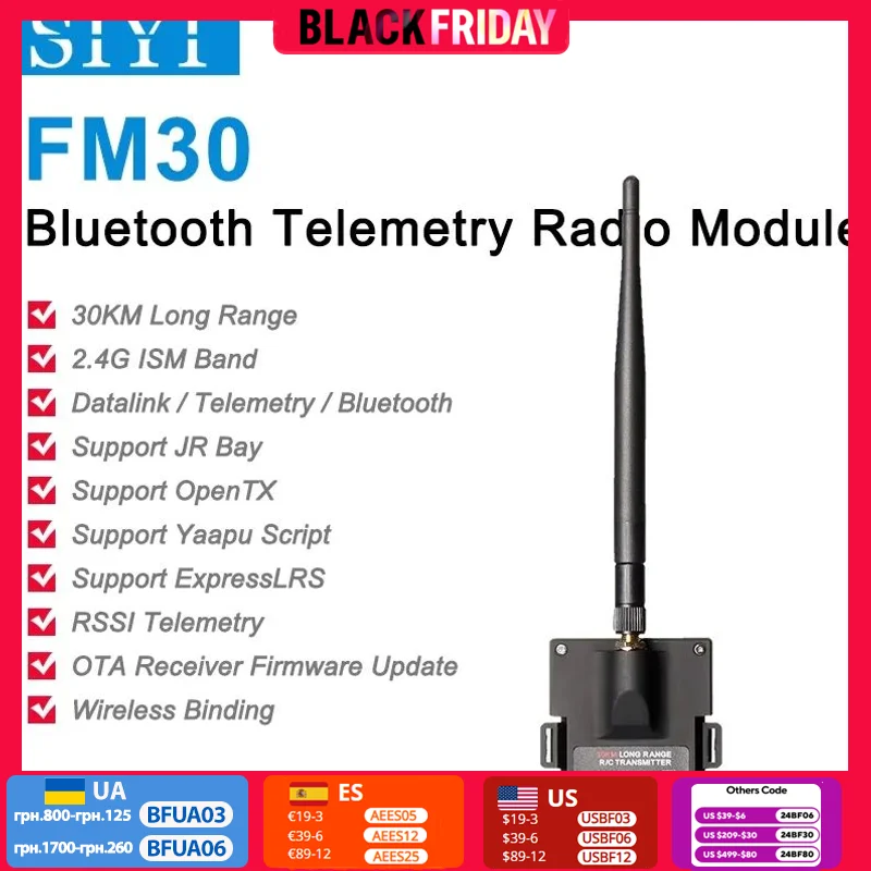 30KM-Long-Range-SIYI-FM30-Radio-Module-with-Datalink-Telemetry-Receiver ...