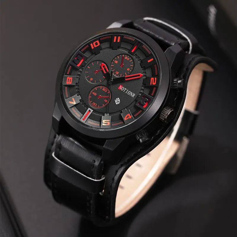 Luxo-Mens-Sports-Rel-gios-Moda-Men-Business-Casual-Calendar-Quartz ...