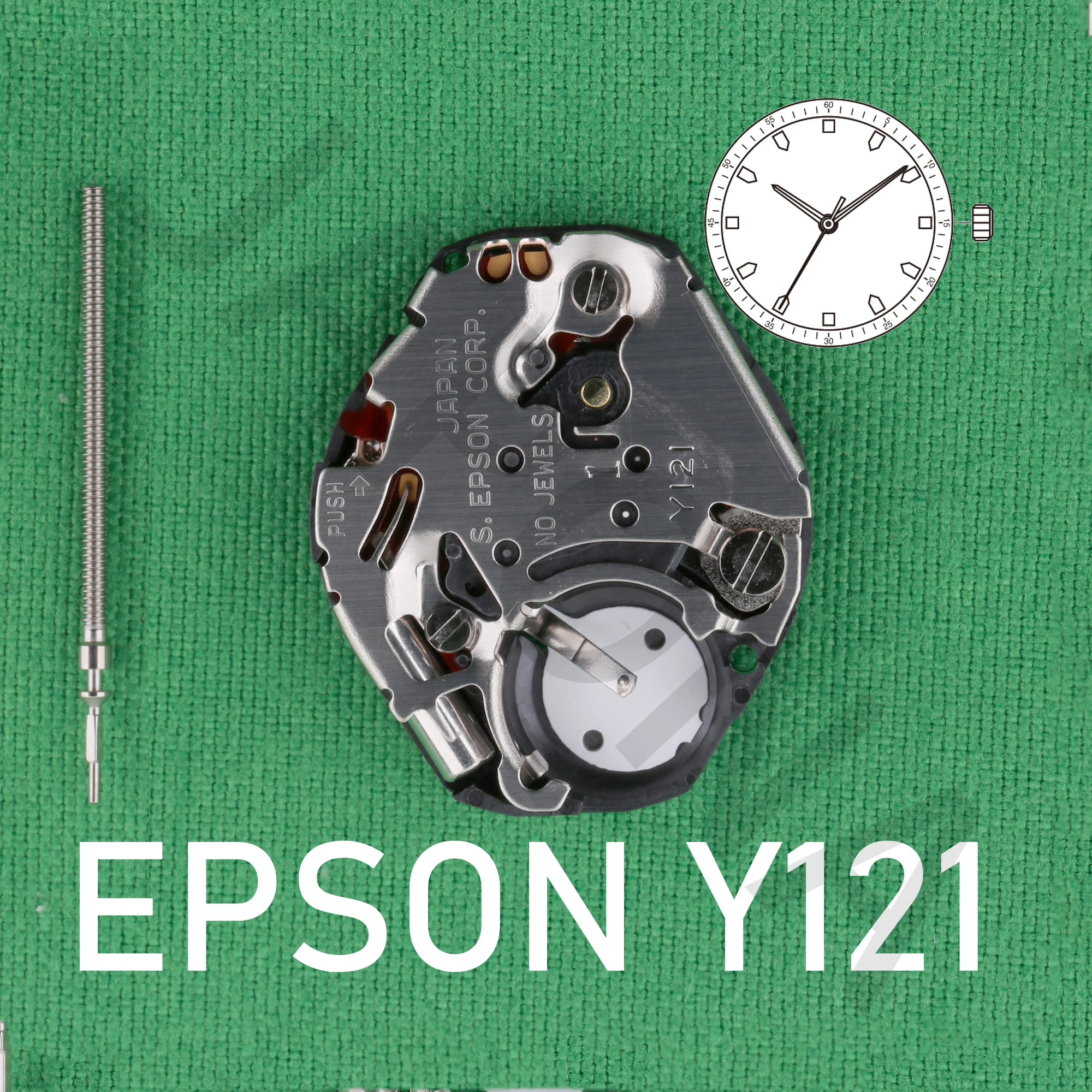 Y121 movement epson Y121F1 Watch Quartz Movement With Watch Stem Watch ...