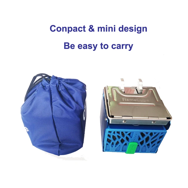 Flame Cube Portable Wood Buring Camp Stove Outdoor Folding Backpacking ...