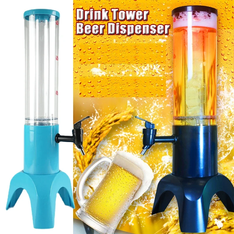 1-5L-Luminous-Beer-Tower-Drink-Dispenser-Beer-Barrel-Mimosa-Tower-with ...