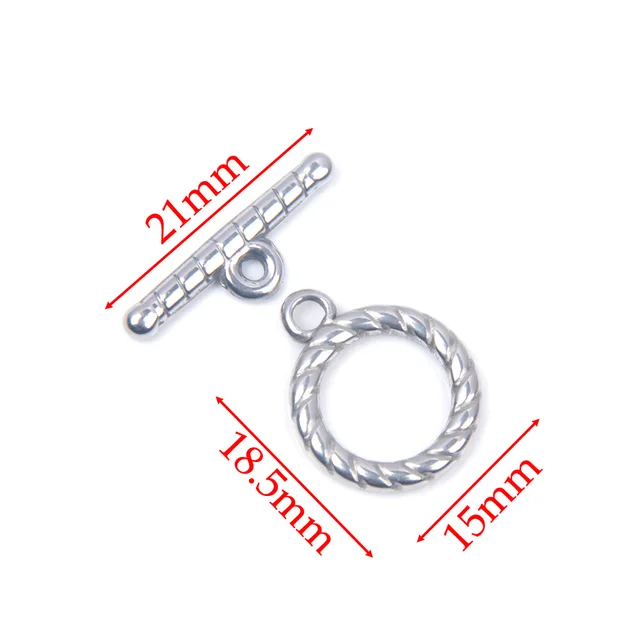 2-5Sets Gold Stainless Steel Clasp Connectors Parts for Fasteners ...