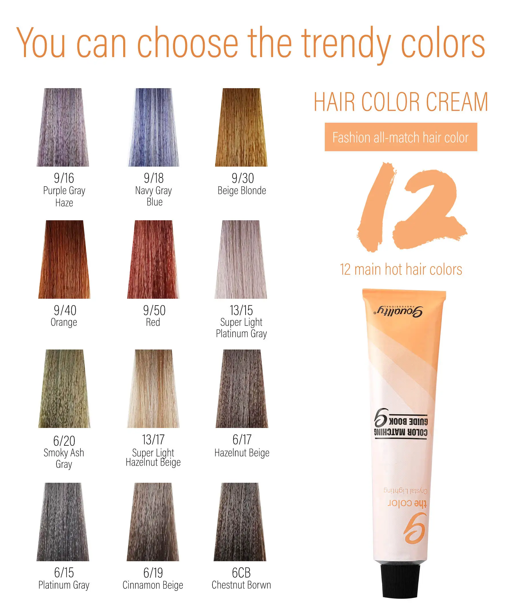 Ash Grey Hair Color Chart