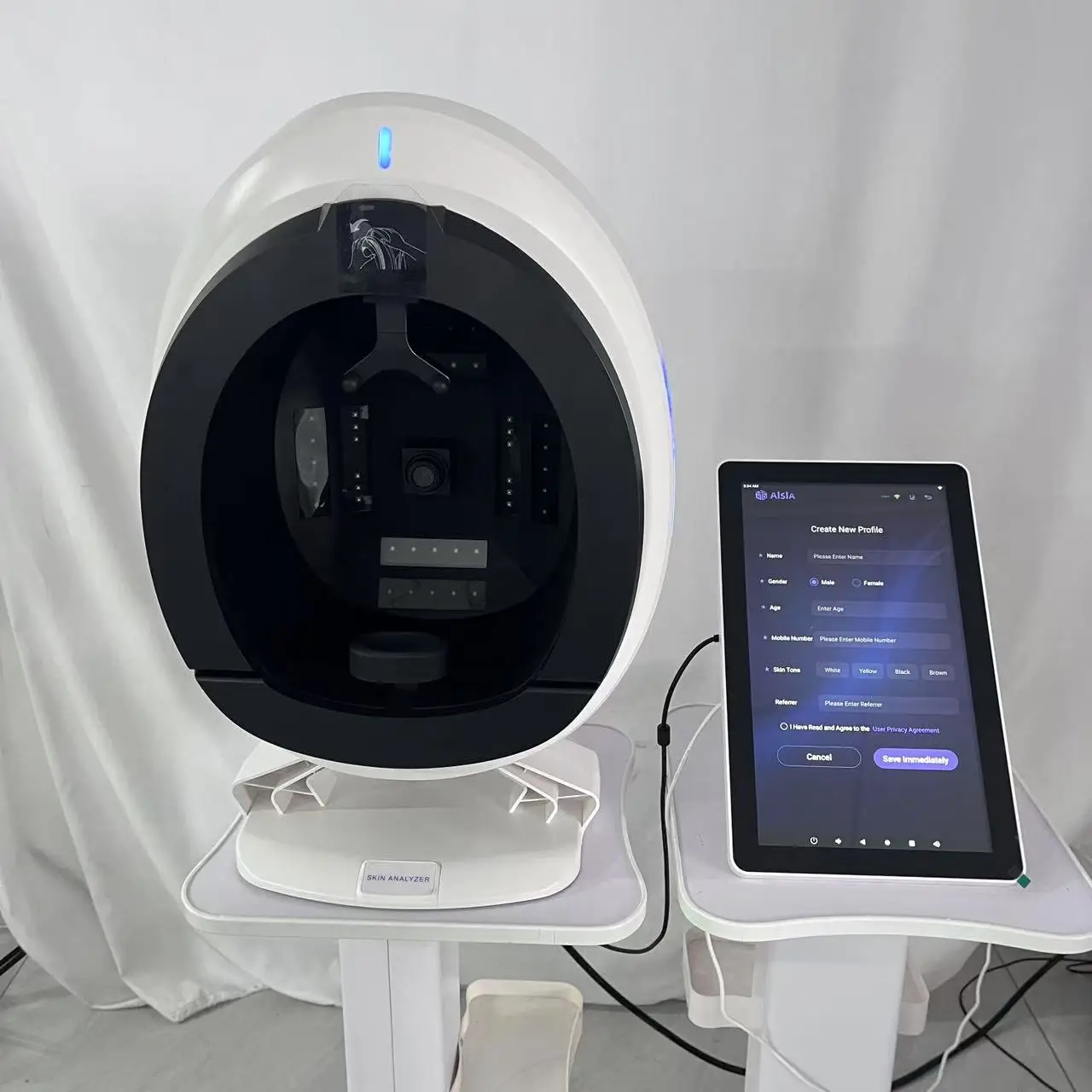 AISIA Q1 3D Facial Skin Analyzer Machine 15.6 inch Skin Analyzer Facial ...