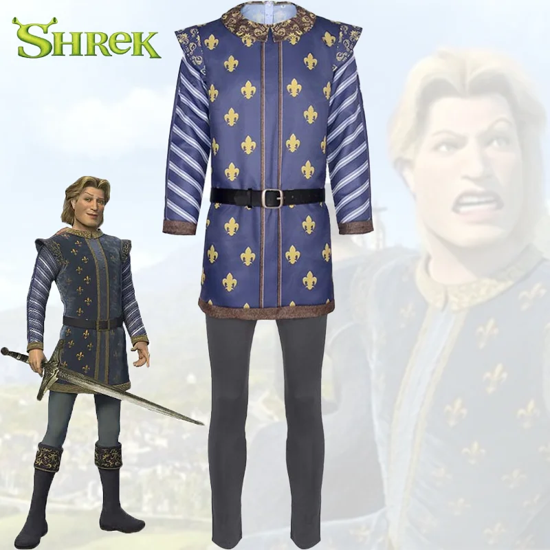 Anime-Movie-Monster-Shrek-Cosplay-Costume-Prince-Performance-Uniform ...