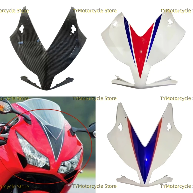 Motorcycle-Front-Headlight-Hood-Fairing-Panel-Cover-Nose-Head-Cowl-Fit ...
