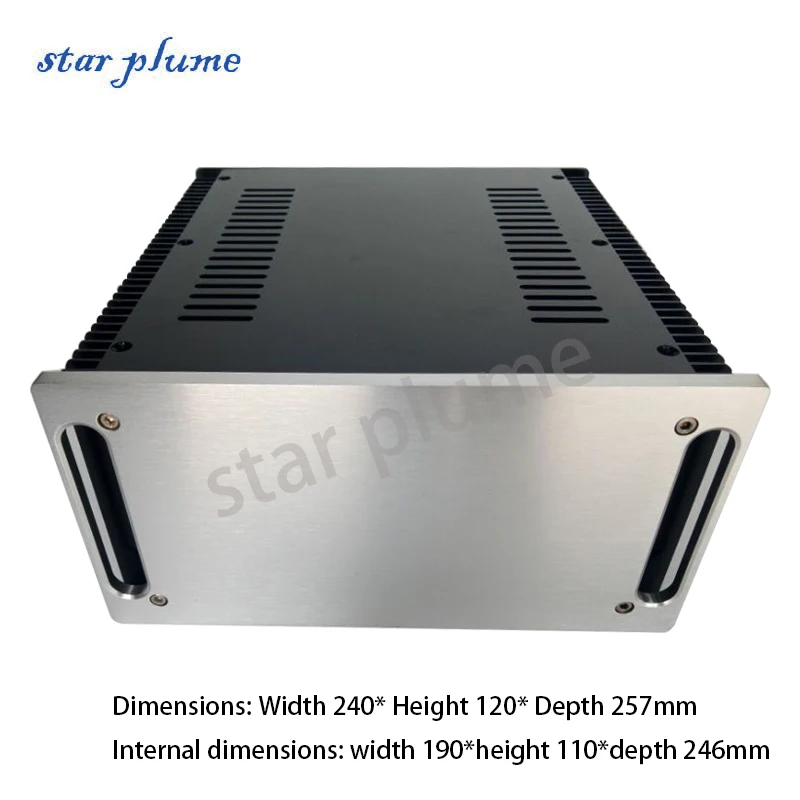 (240*120*257mm) All-aluminum Power Amplifier Case With Heat Dissipation ...