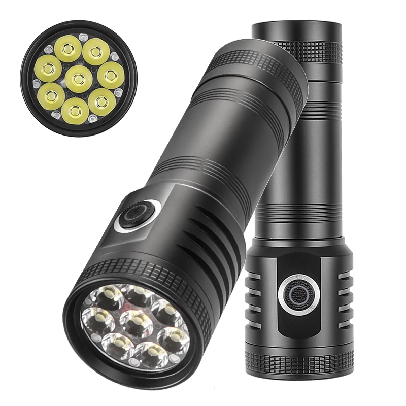 30W-XPG-LED-Pocket-Flashlight-22650-18650-USB-C-Rechargeable-EDC-Emergency-Torch-2500-3000LM ...