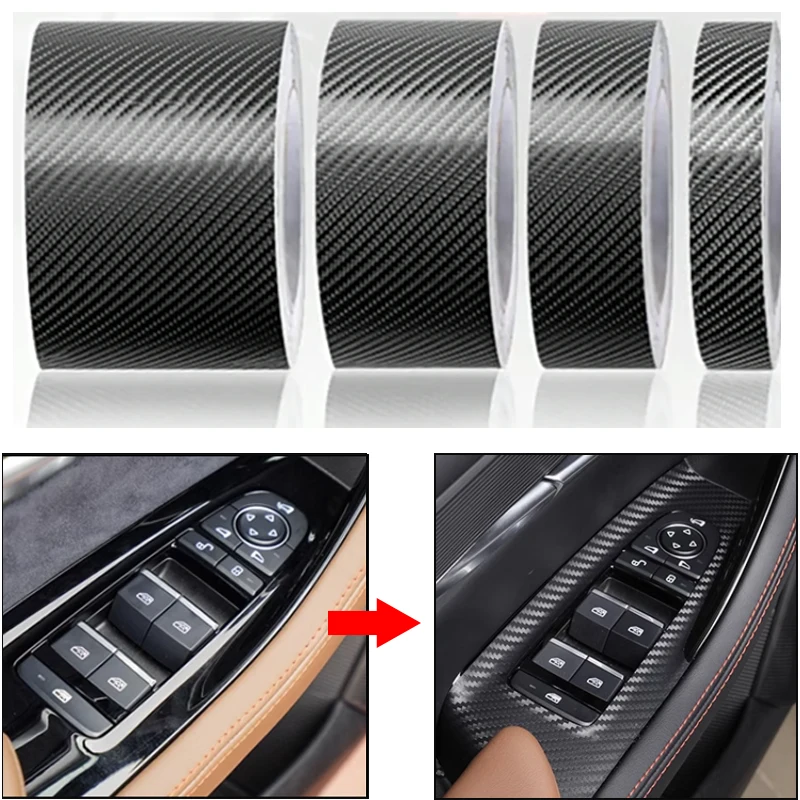 Car-Carbon-Fiber-Sticker-Tape-for-Car-Interior-3D-Auto-Decor-Decoration ...