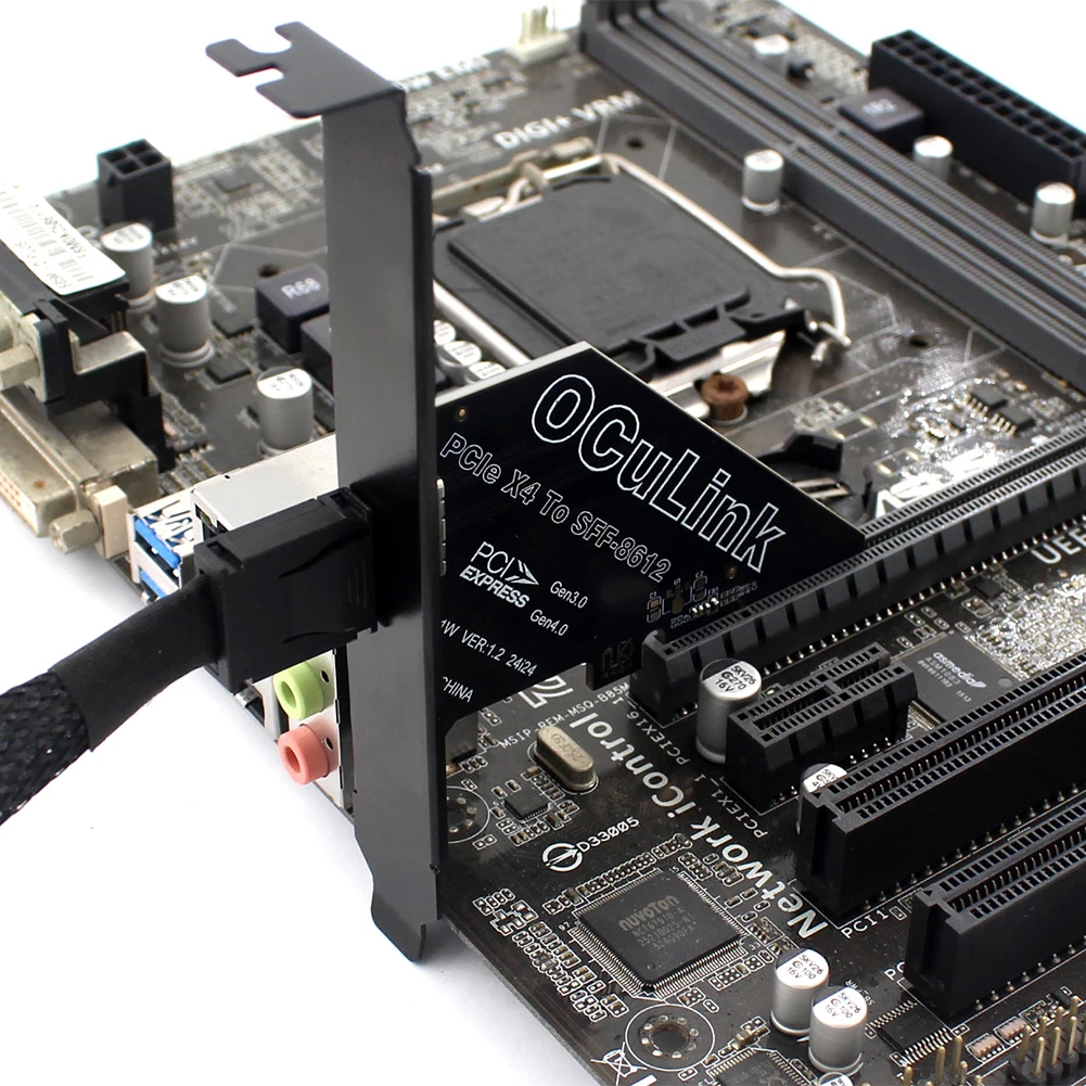 PCIe To SFF 8611&8612 Adapter Card PCIE External Oculink SFF-8612 ...