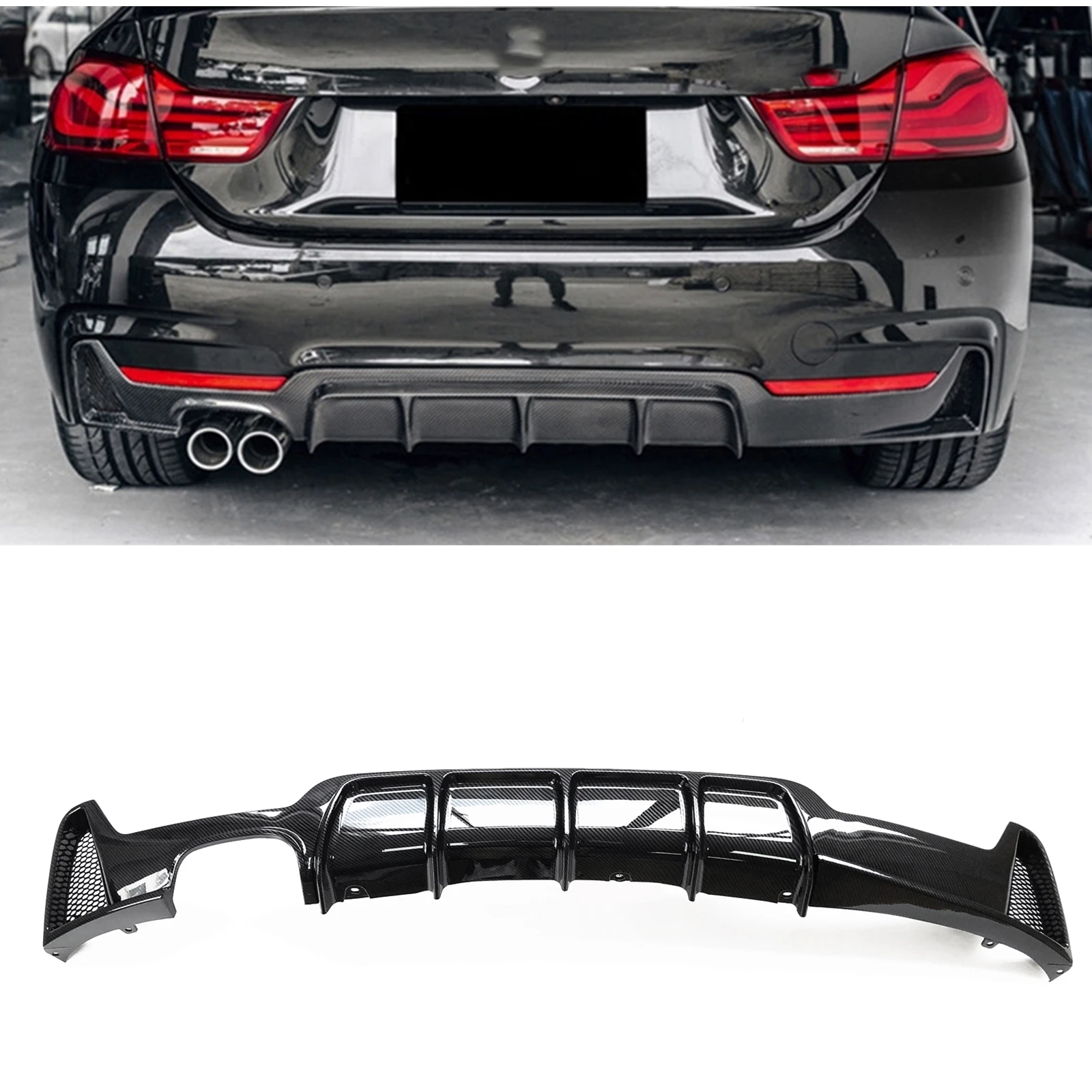 For-BMW-4-Series-F32-F33-F36-435i-M-Sport-2014-2020-440I-Rear-Bumper ...