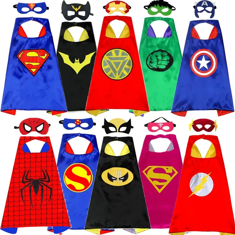 Cartoon-Marvel-The-Avengers-Cloak-Toy-Set-Halloween-Character-Party ...