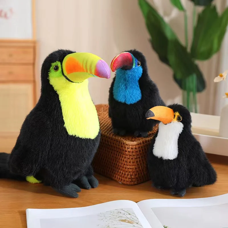 20-30-40cm-Simulation-Toucan-Plush-Toy-Lovely-Cartoon-Bird-Homdecor ...
