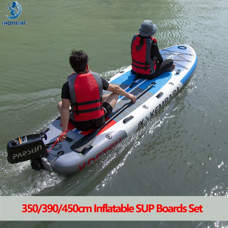 IHOMEINF-3-5-3-9-4-5m-Fishing-Inflatable-Surfboard-Set-0-9mm-Thickened ...