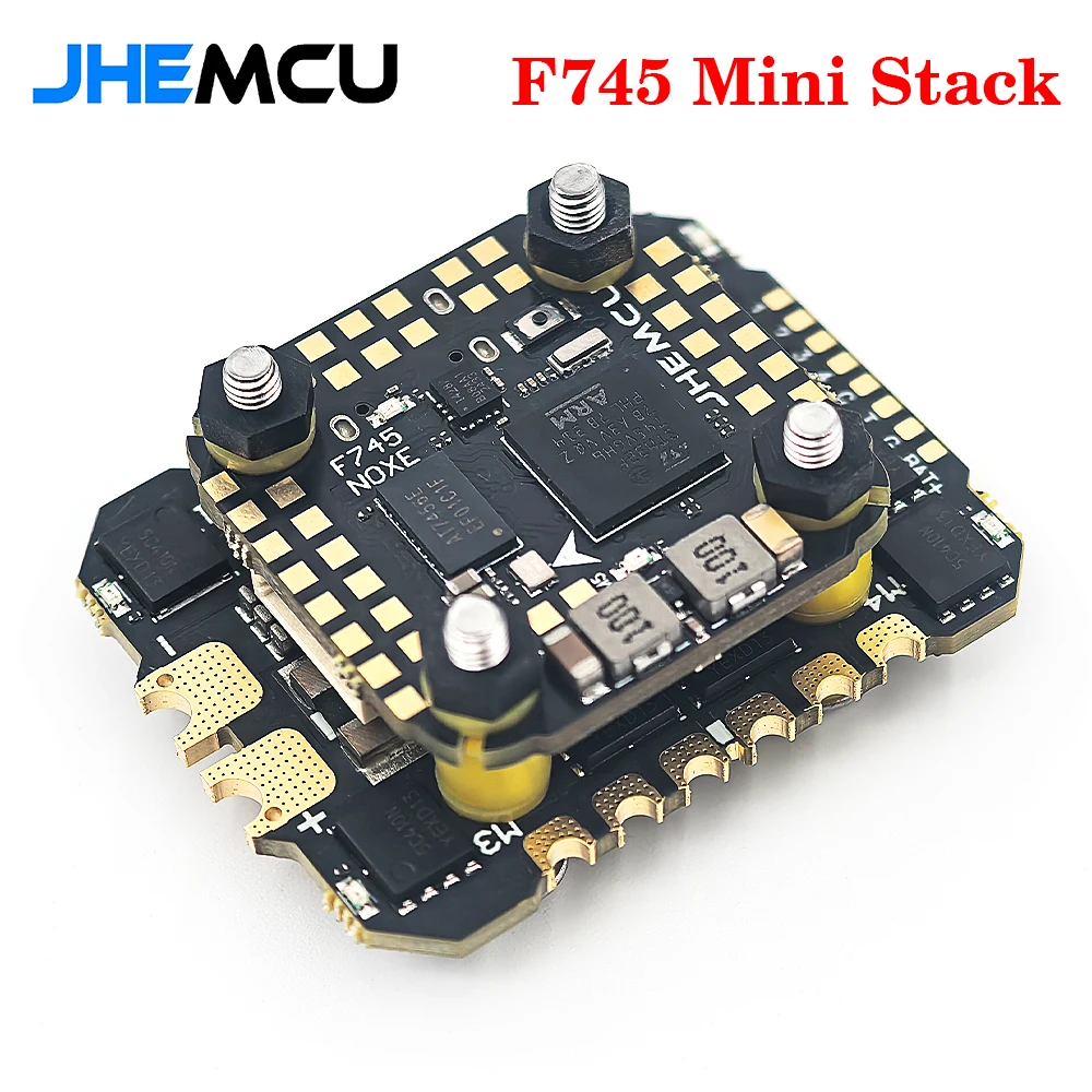 JHEMCU F745 미니 비행 컨트롤러 스택 ICM42688P F745 NOXE FC 16MB 블랙박스 (AM32 60A ...