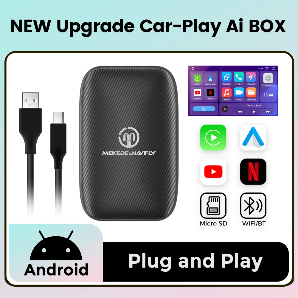Car-radio-Wired-to-Wireless-CarPlay-Box-Android-Auto-Adapter-Universal ...