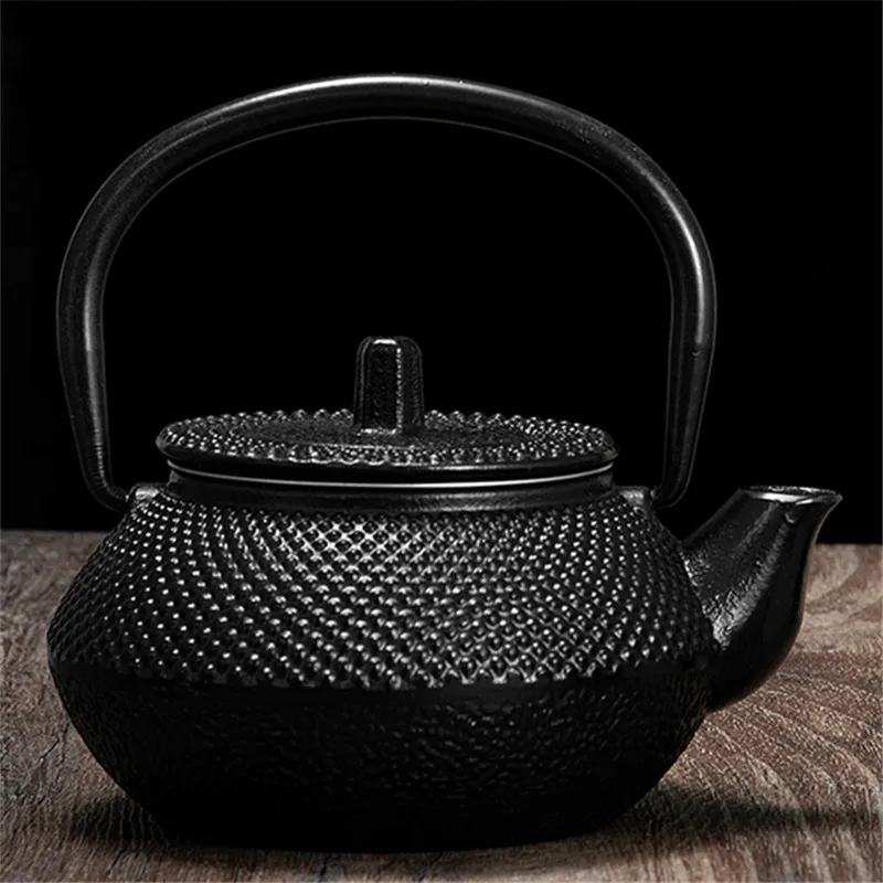 300ML Tea Pot with Stainless Steel Infuser Cast Iron Teapot Tea Kettle ...