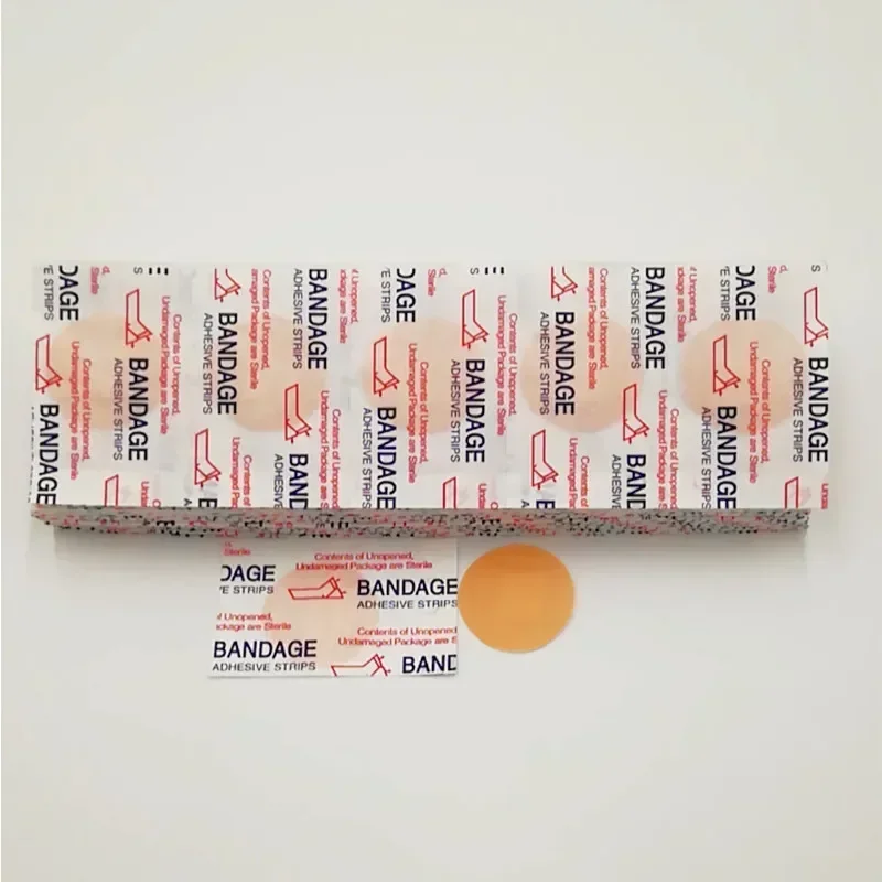 100PCS-Waterproof-Round-Band-Aid-Adhesive-Bandages-First-aid-kit-For ...