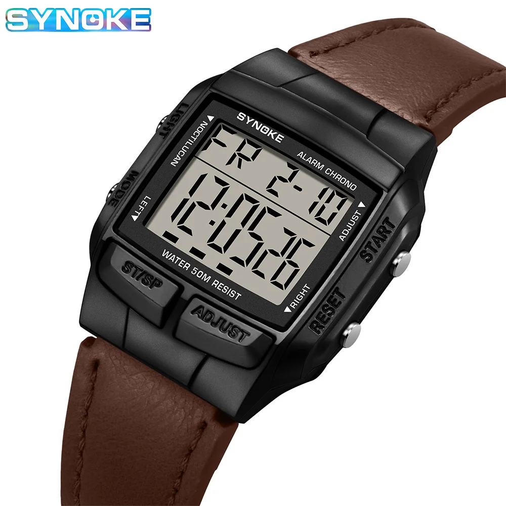 SYNOKE-Belt-Watch-Men-Outdoor-Sports-Multifunctional-Waterproof-Large ...