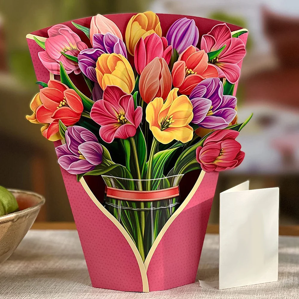 3D Flower Pop Up Card | Gifts Flash
